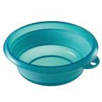 伊勢藤(ISETO) 湯おけ ソフト湯おけ ブルー 2.5L 幅25.3×奥行27.4×高さ3.3~9.2cm 日本製 折りたたみ 耐熱10 /【Buyee】