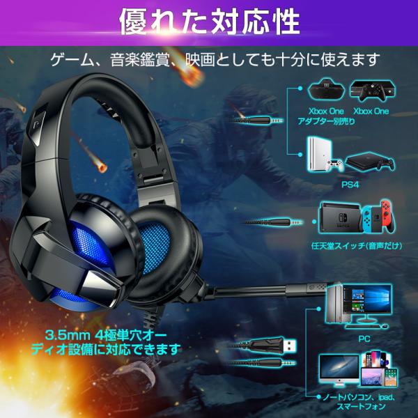 密閉型ゲーミングヘッドセット ヘッドホン有線 折り畳み式 操作 密閉型ゲーミングヘッドセット ヘッドホン有線 折り畳み式 操作