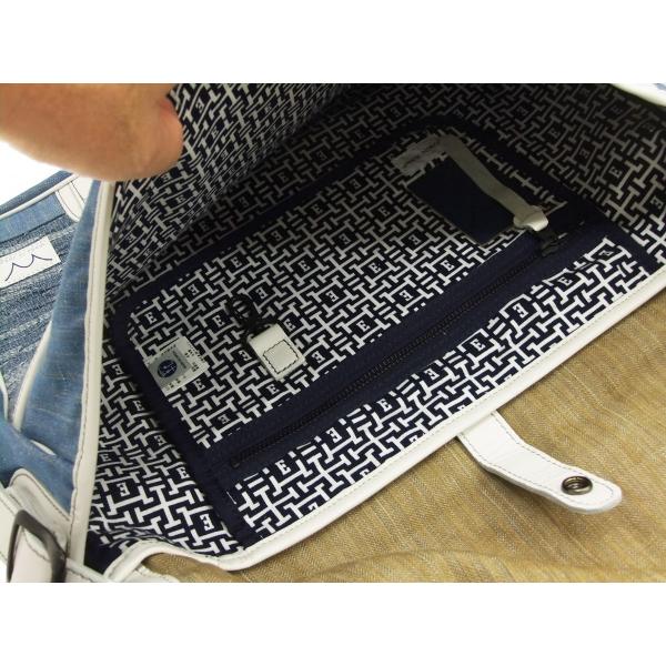 EDWIN GANF ショルダーバッグ KMG004-53 エドウィン デニム裂織 頑布