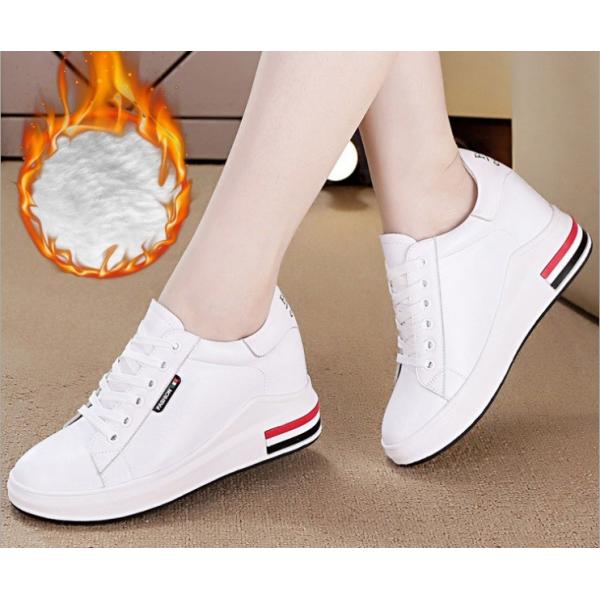 本革　牛革　スニーカー　 レディース　 スポーティー　 スポーティスニーカー　裏起毛　インヒール　 ロゴ 　厚底　 ロゴスニーカー　 カジュアル 本革 牛革 スニーカー レディース スポーティー スポーティスニーカー