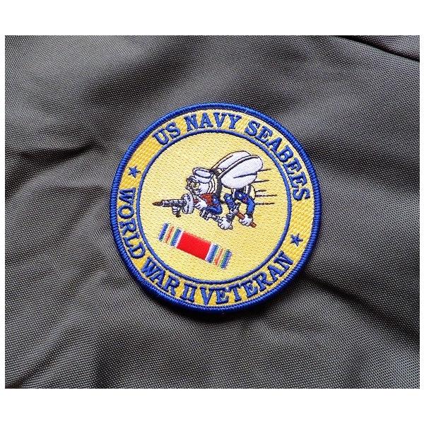 ミリタリー ワッペン シービーズ WWII VETERAN アメリカ軍 ミリタリー ワッペン シービーズ WWII VETERAN アメリカ軍